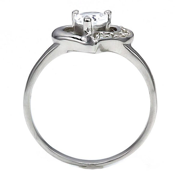 Karina: Heart Shaped Russian Ice Diamond CZ Promise Friendship Ring ...